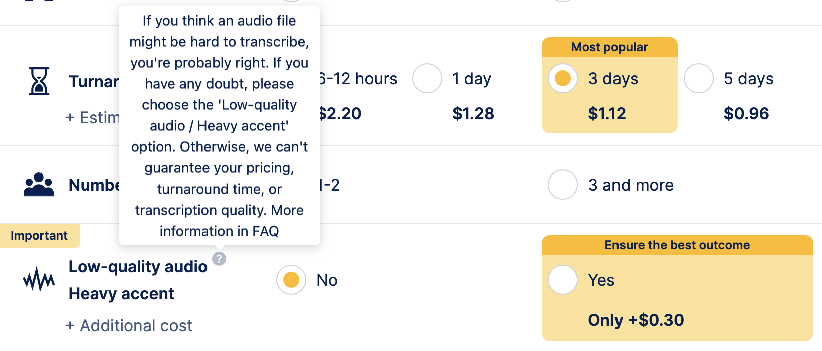 Accuracy-improving features - GoTranscript Help Center | Get Answers & Support