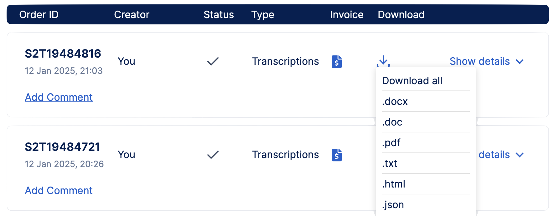 Download transcript - GoTranscript Help Center | Get Answers & Support
